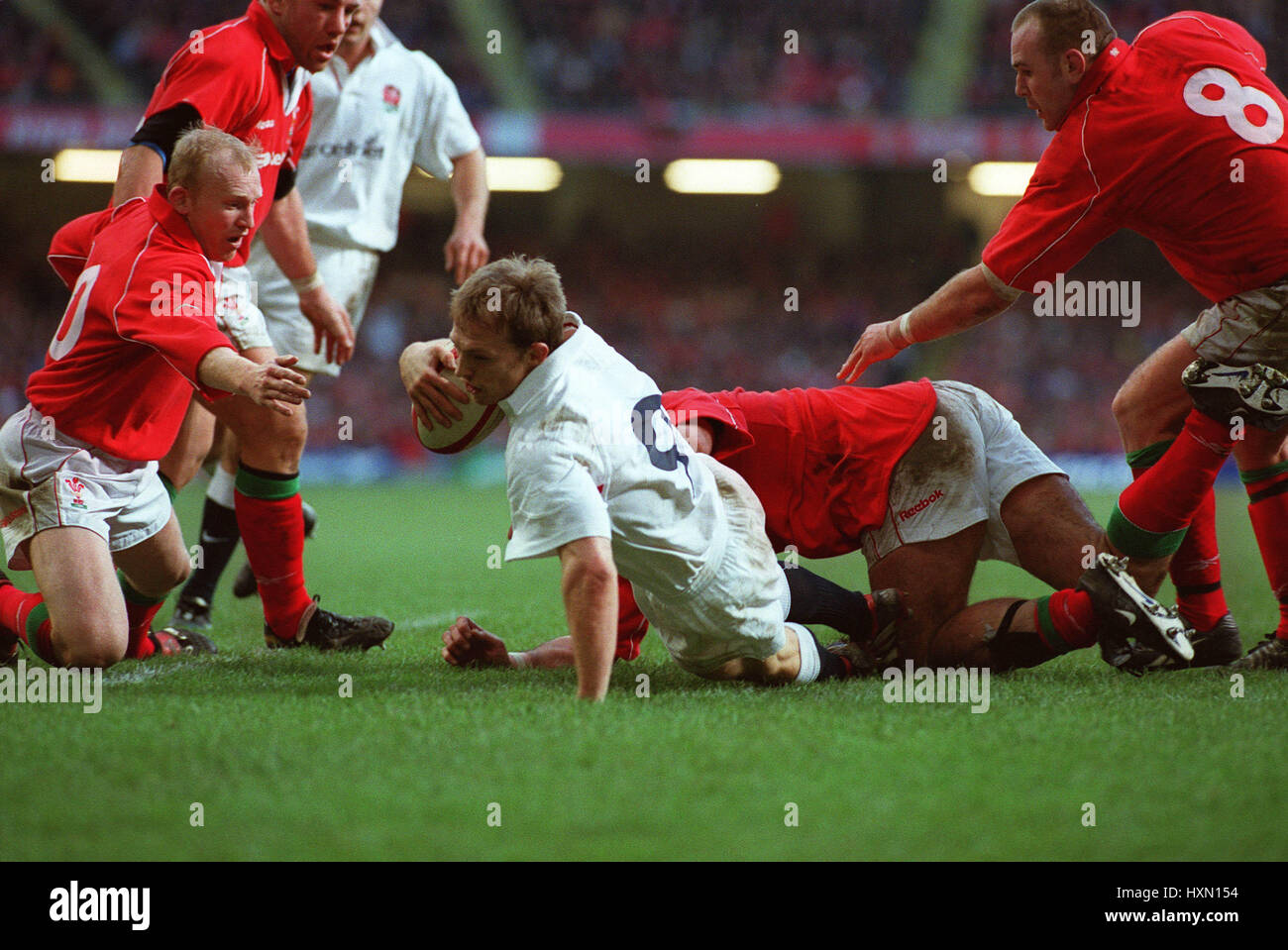 MATT DAWSON TOUCHES DOWN WALES V ENGLAND MILLENNIUM STADIUM CARDIFF 03 ...