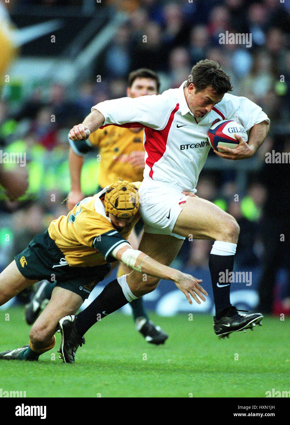 DAN LUGER & STEPHEN LARKIN ENGLAND V AUSTRALIA LONDON TWICKENHAM LONDON ...