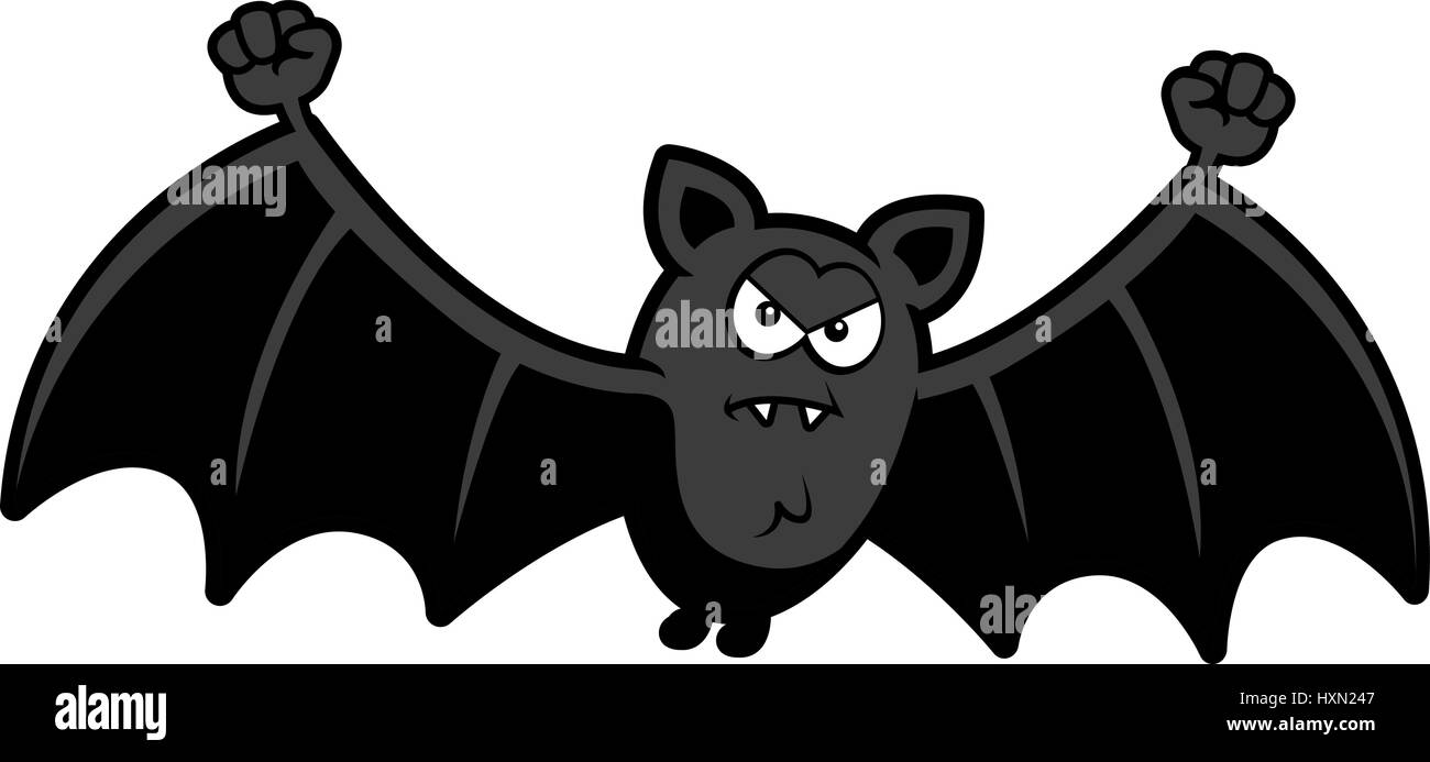 A cartoon illustration of a bat looking angry Stock Vector Image & Art ...