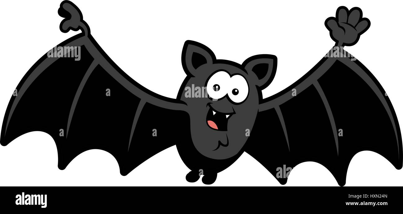 A cartoon illustration of a bat waving Stock Vector Image & Art - Alamy