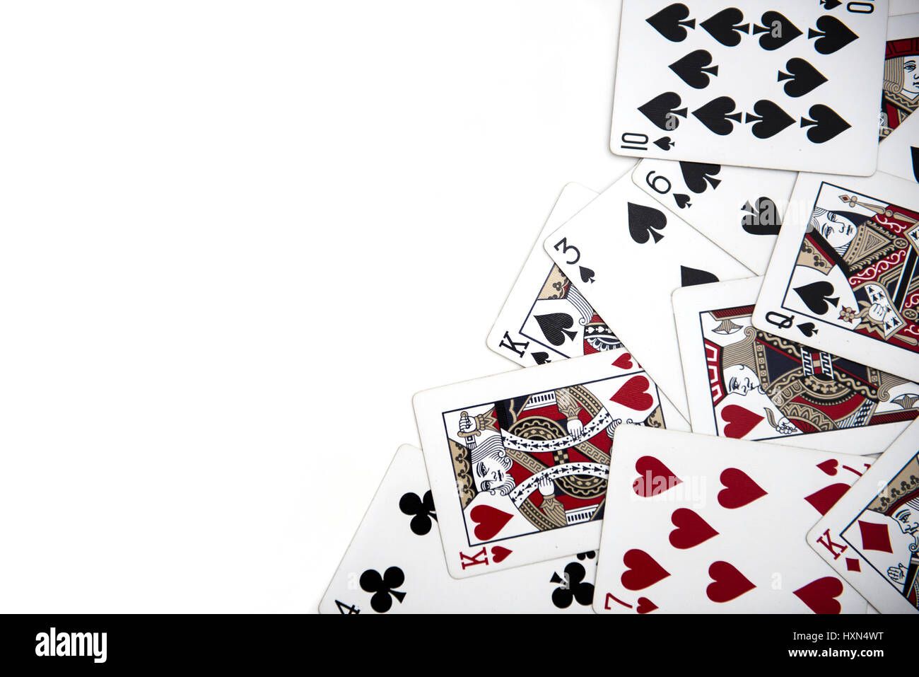 a collection of playing cards background Stock Photo - Alamy