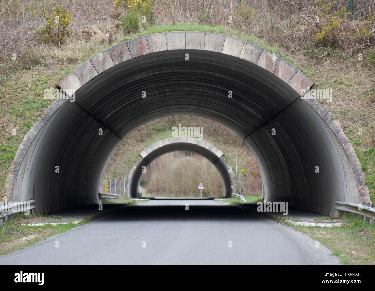 Double tunnel hi-res stock photography and images - Alamy