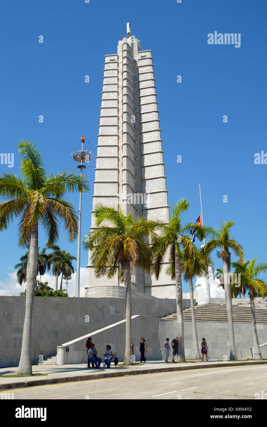 The Revolution Square in Havana with its iconic tower and the Jose ...