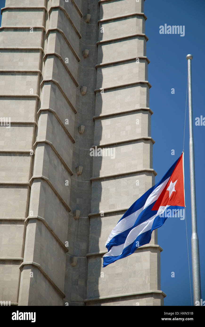 The Revolution Square in Havana with its iconic tower and the Jose ...