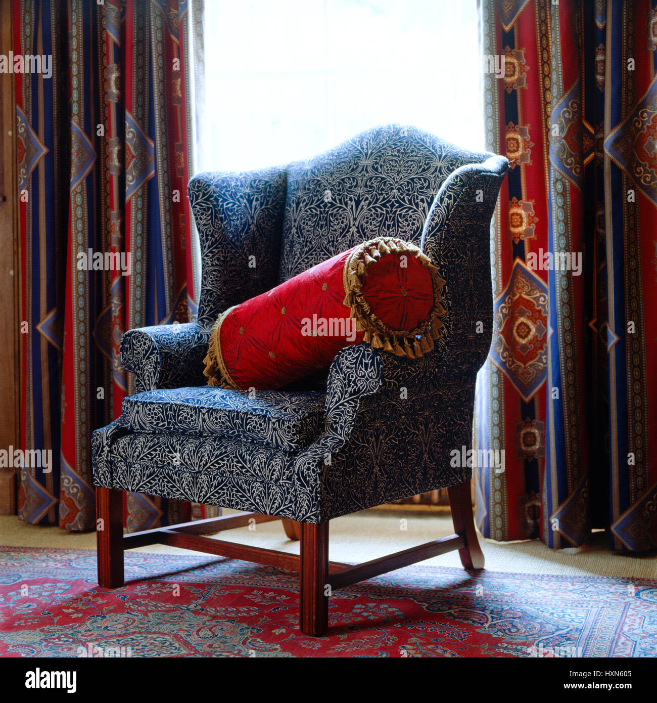 Antique upholstered armchair hi-res stock photography and images - Alamy