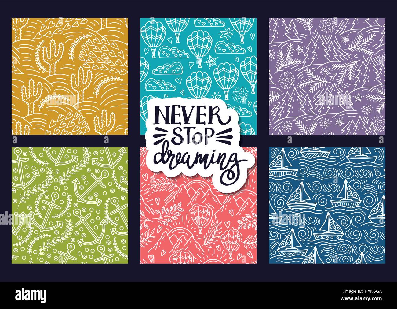 Wave cactus Stock Vector Images - Alamy