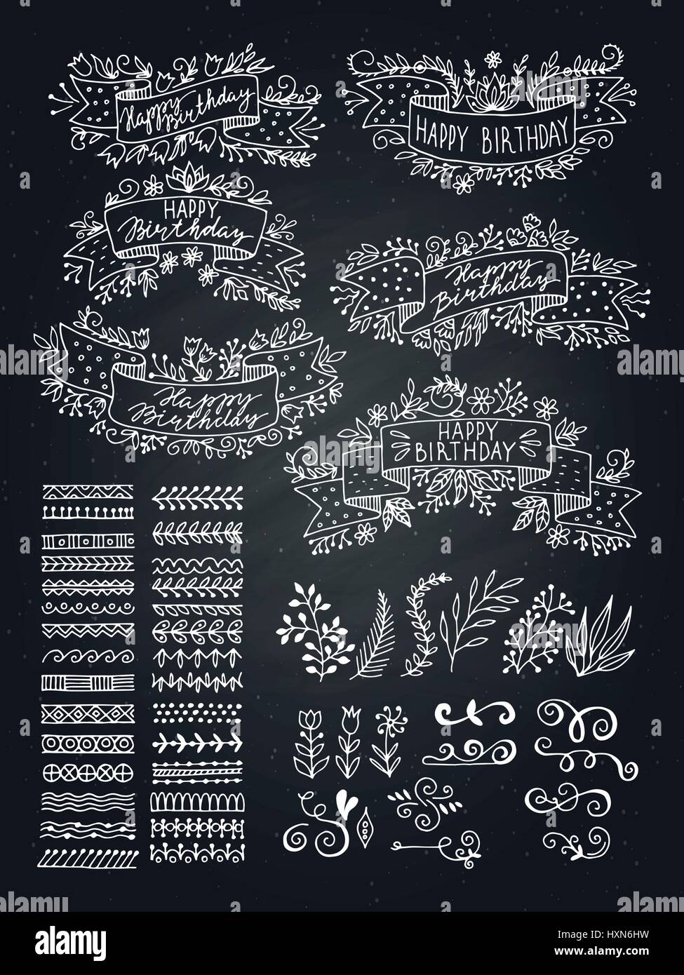 Linear scrolls Stock Vector Images - Alamy