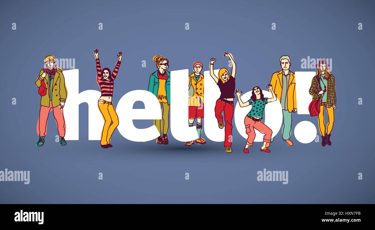 Community people group team Stock Vector Images - Alamy