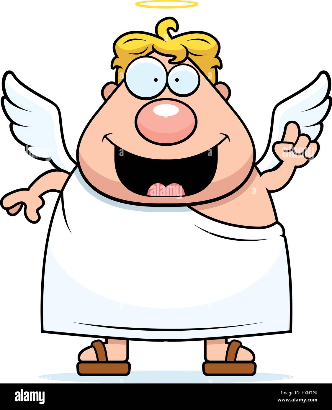 Cartoon angel man smiling Stock Vector Images - Alamy