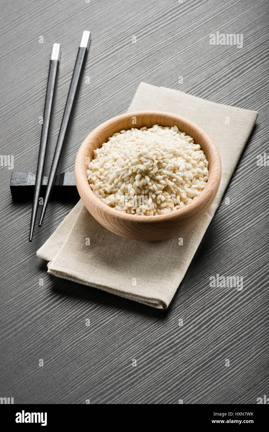 Uncooked rice with chopsticks hi-res stock photography and images - Alamy