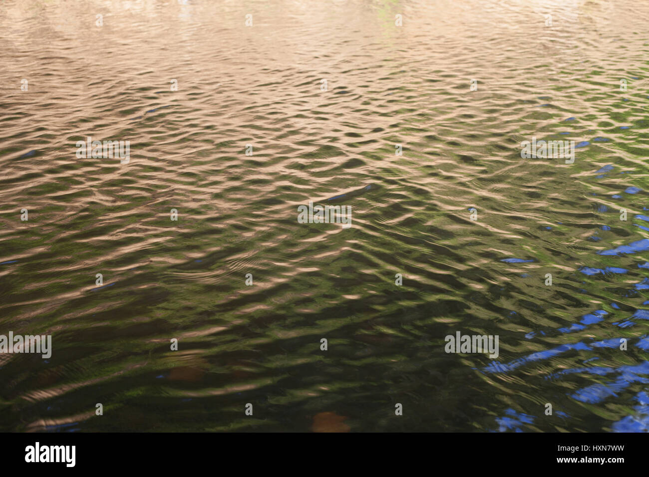 Reflections on rippled water surface Stock Photo - Alamy