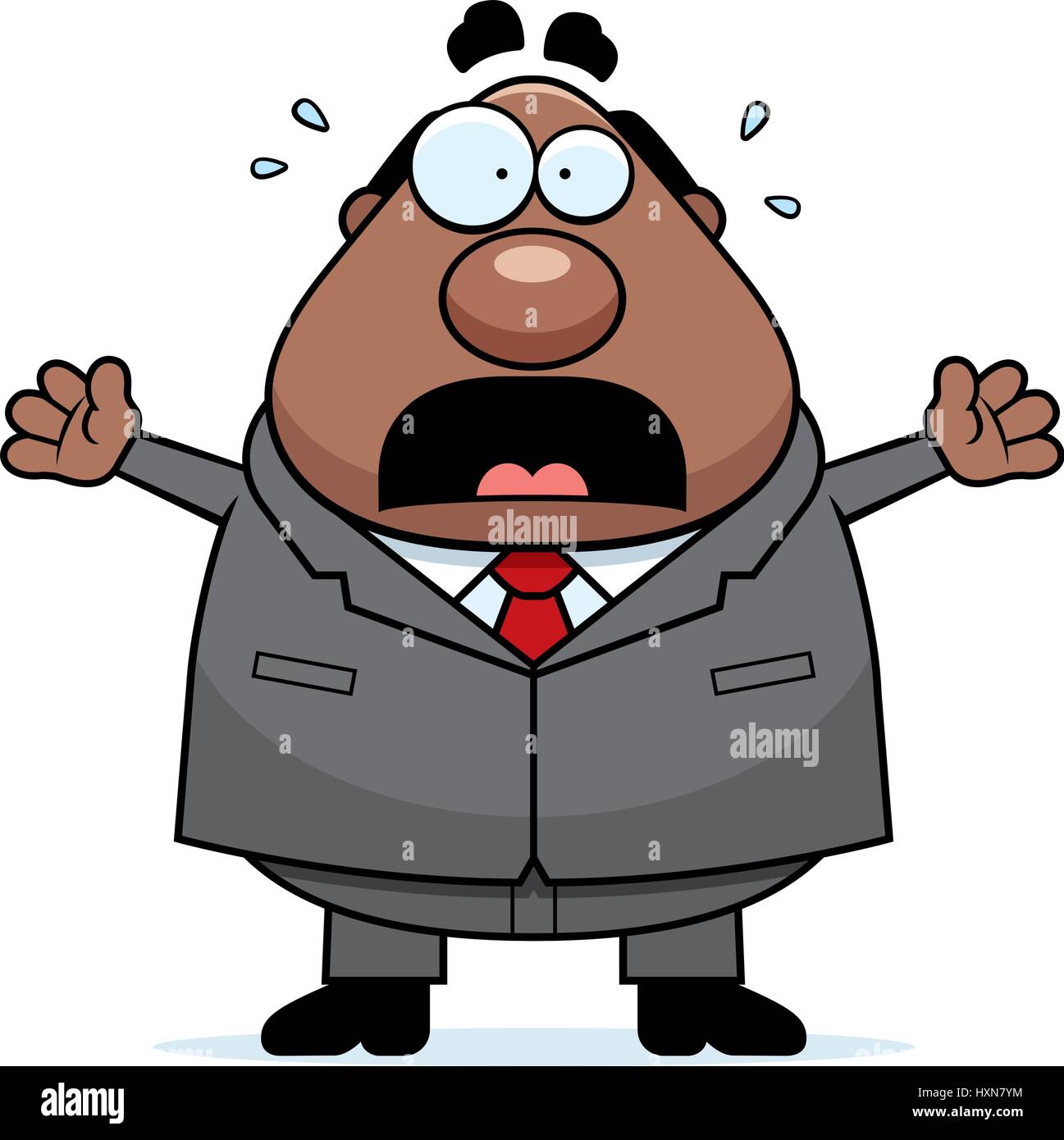 A cartoon illustration of a boss panicking Stock Vector Image & Art - Alamy