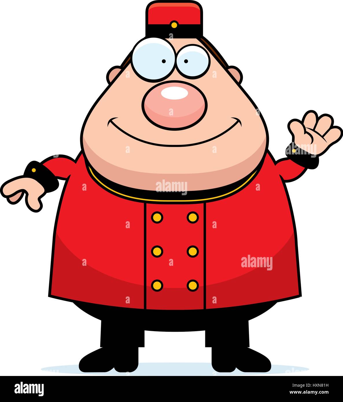 Bellhop cartoon hi-res stock photography and images - Alamy