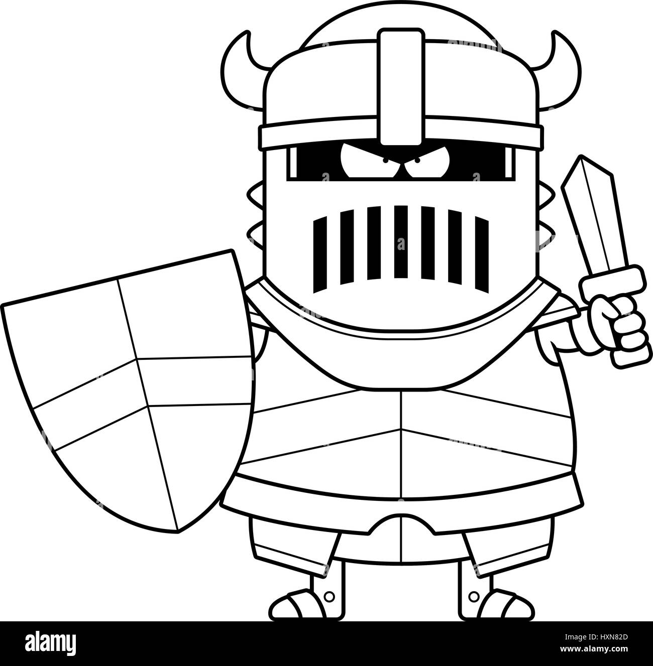 Cartoon illustration knight looking angry hi-res stock photography and ...