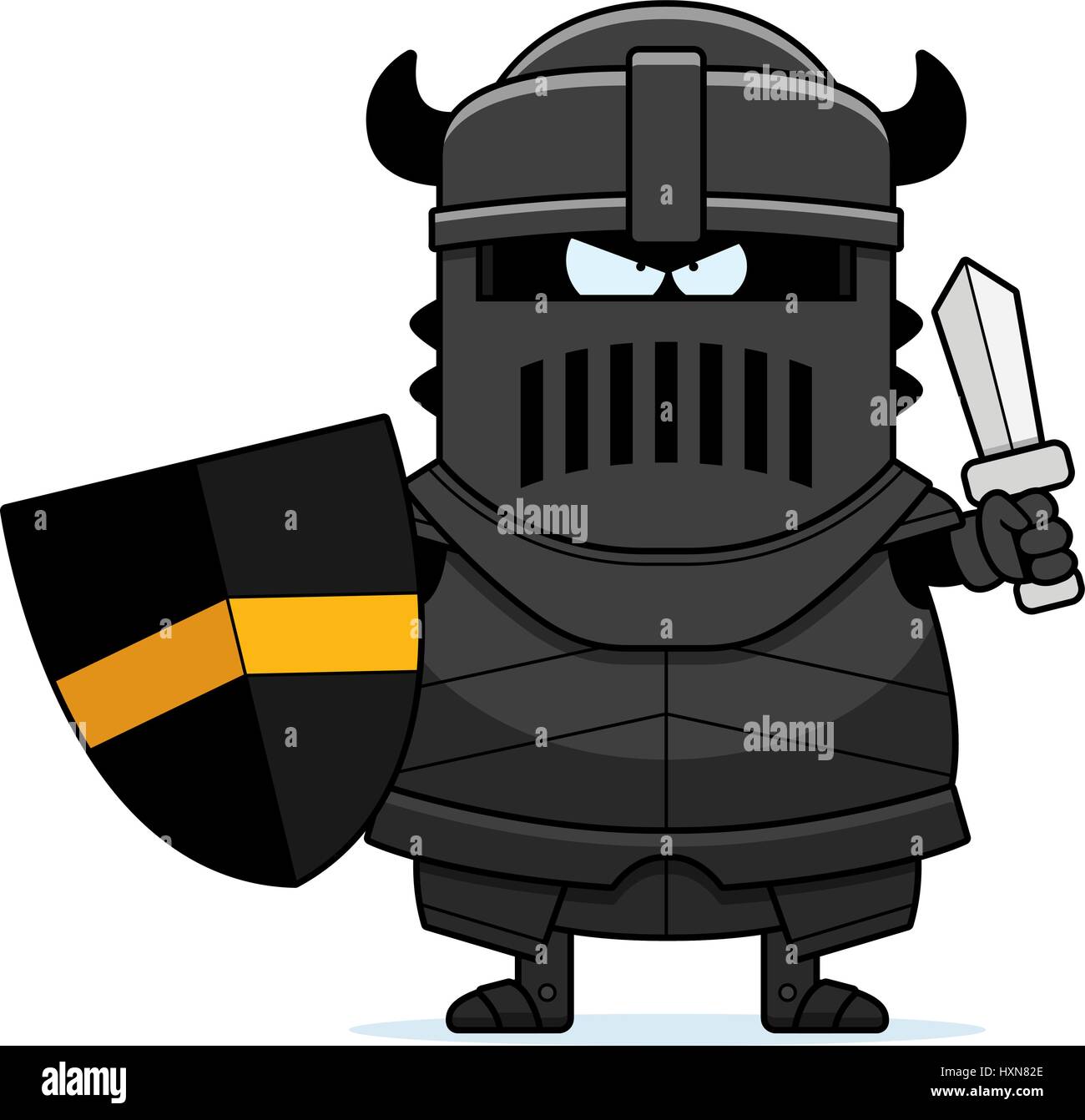 Cartoon illustration knight looking angry hi-res stock photography and ...