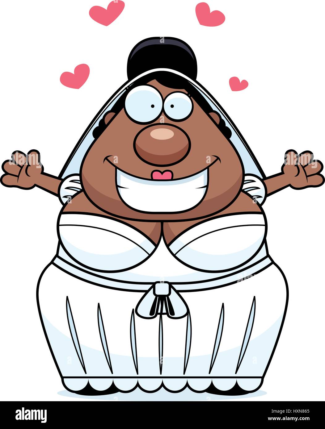 A cartoon bride ready to give a hug Stock Vector Image & Art - Alamy