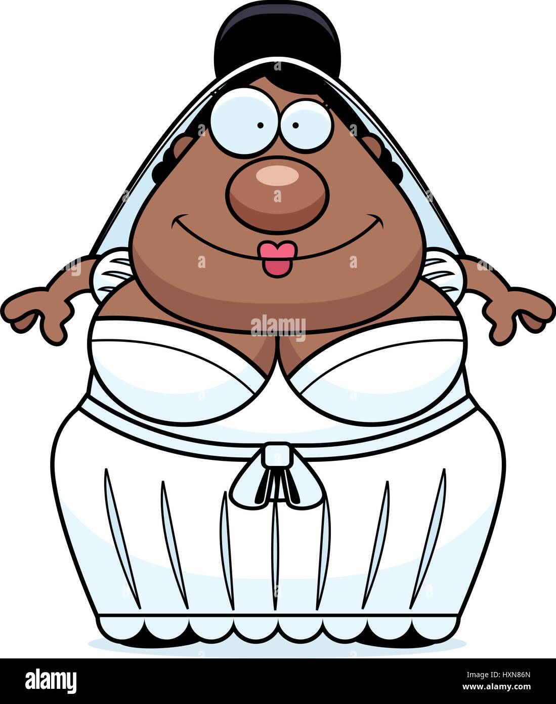 Smiling black woman standing Stock Vector Images - Alamy