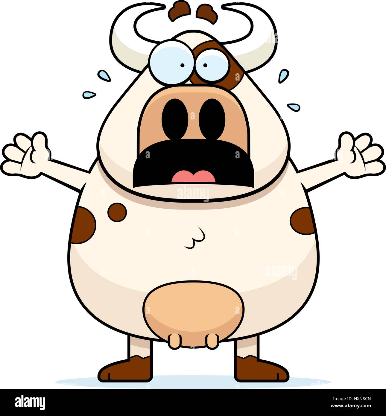 Screaming cow Stock Vector Images - Alamy