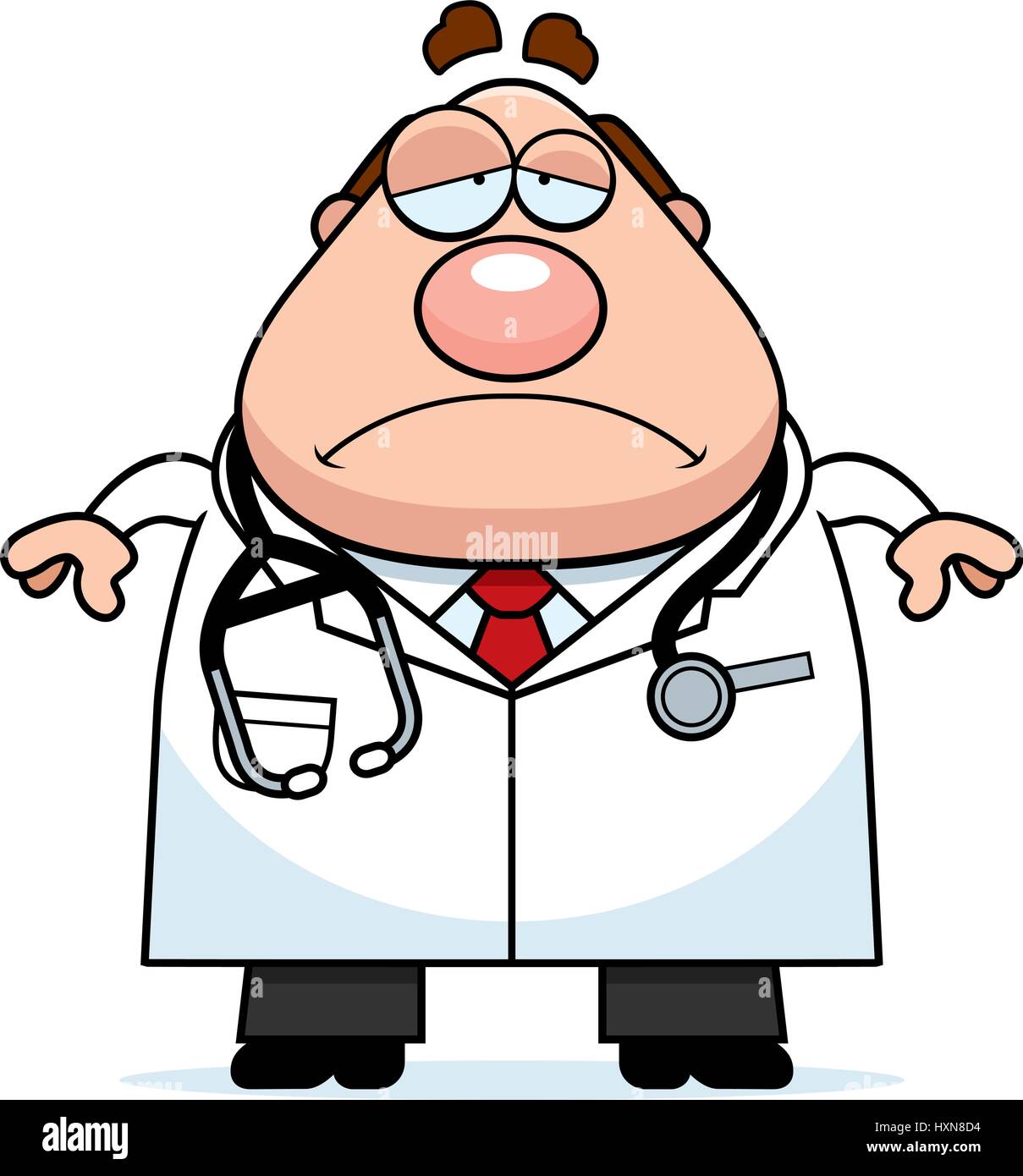 Unhappy Doctor Cartoon