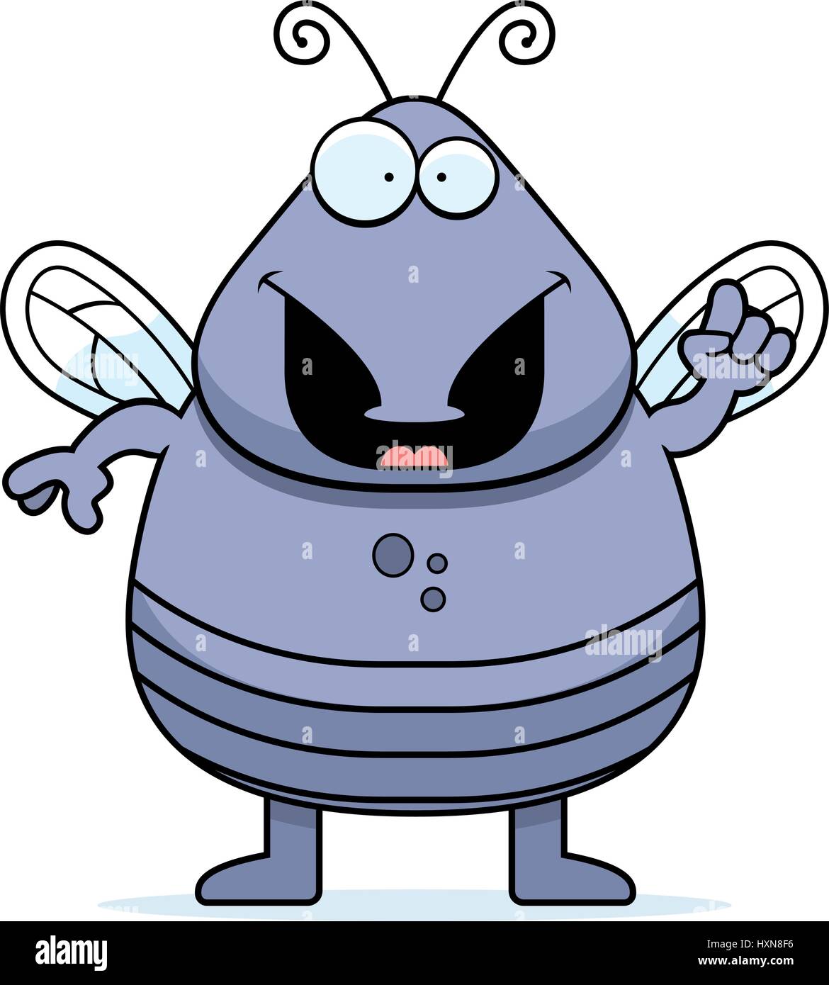A cartoon illustration of a fly with an idea Stock Vector Image & Art ...