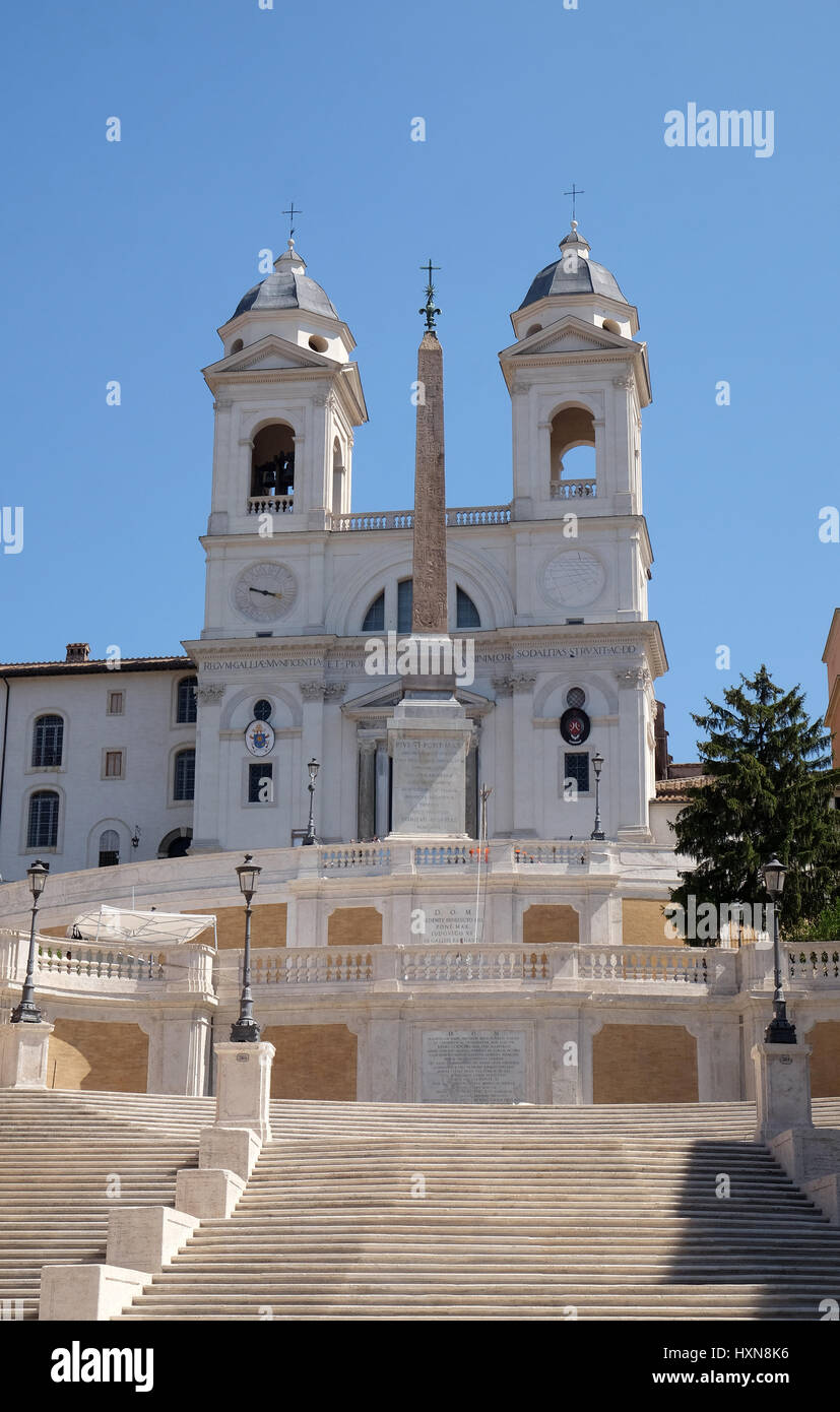Rome italy church trinity hi-res stock photography and images - Alamy