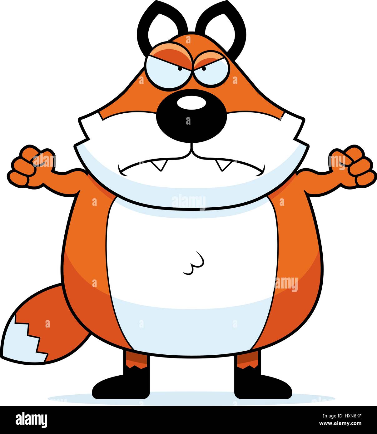 A cartoon illustration of a fox looking angry Stock Vector Image & Art ...
