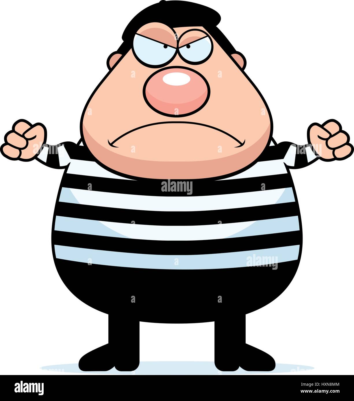 A cartoon illustration of a Frenchman with an angry expression Stock ...