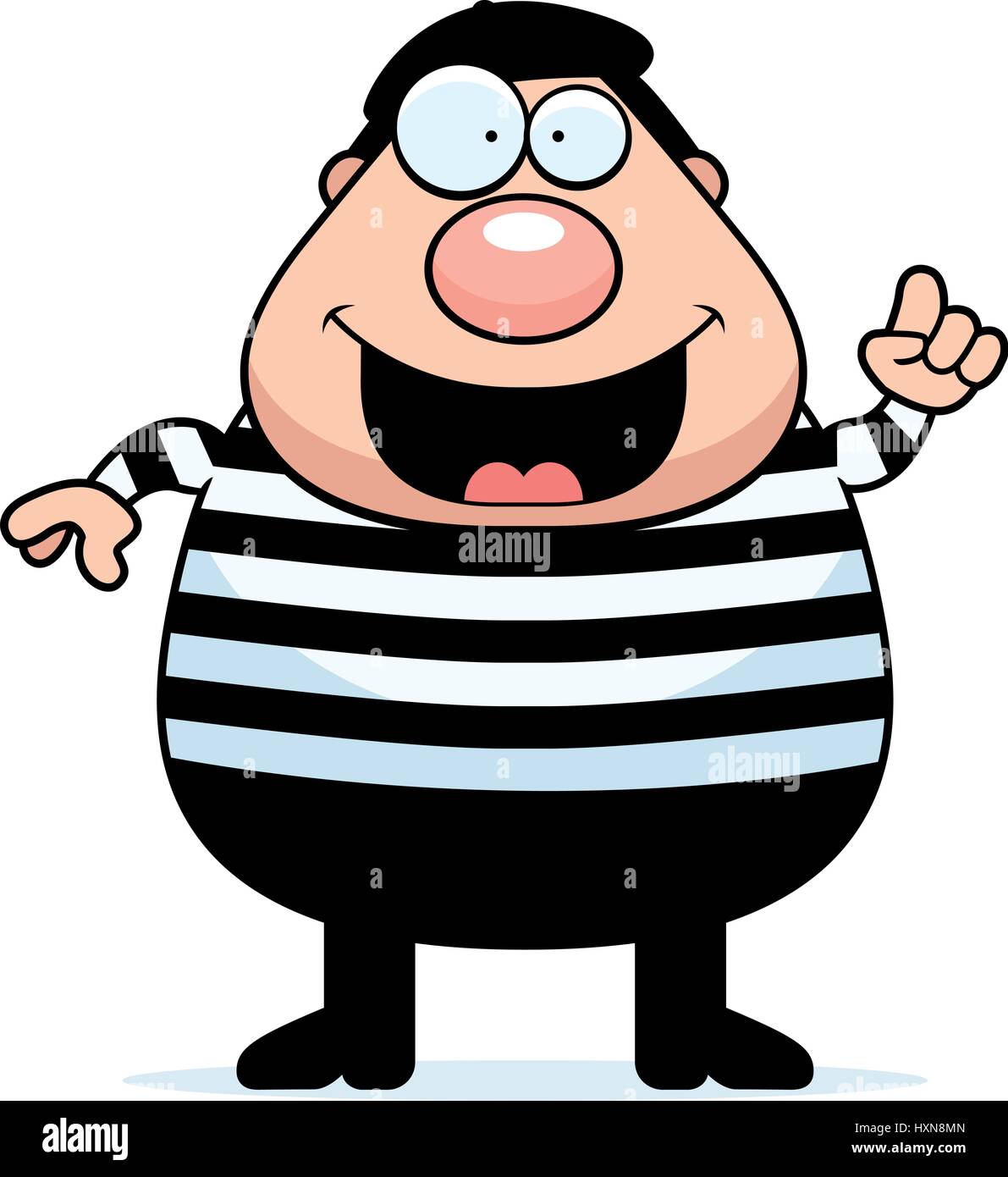 A cartoon illustration of a Frenchman with an idea Stock Vector Image ...