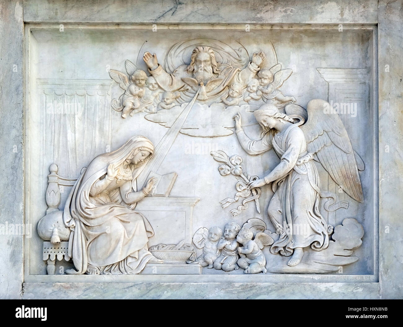 Annunciation of the Virgin Mary on the Column of the Immaculate ...