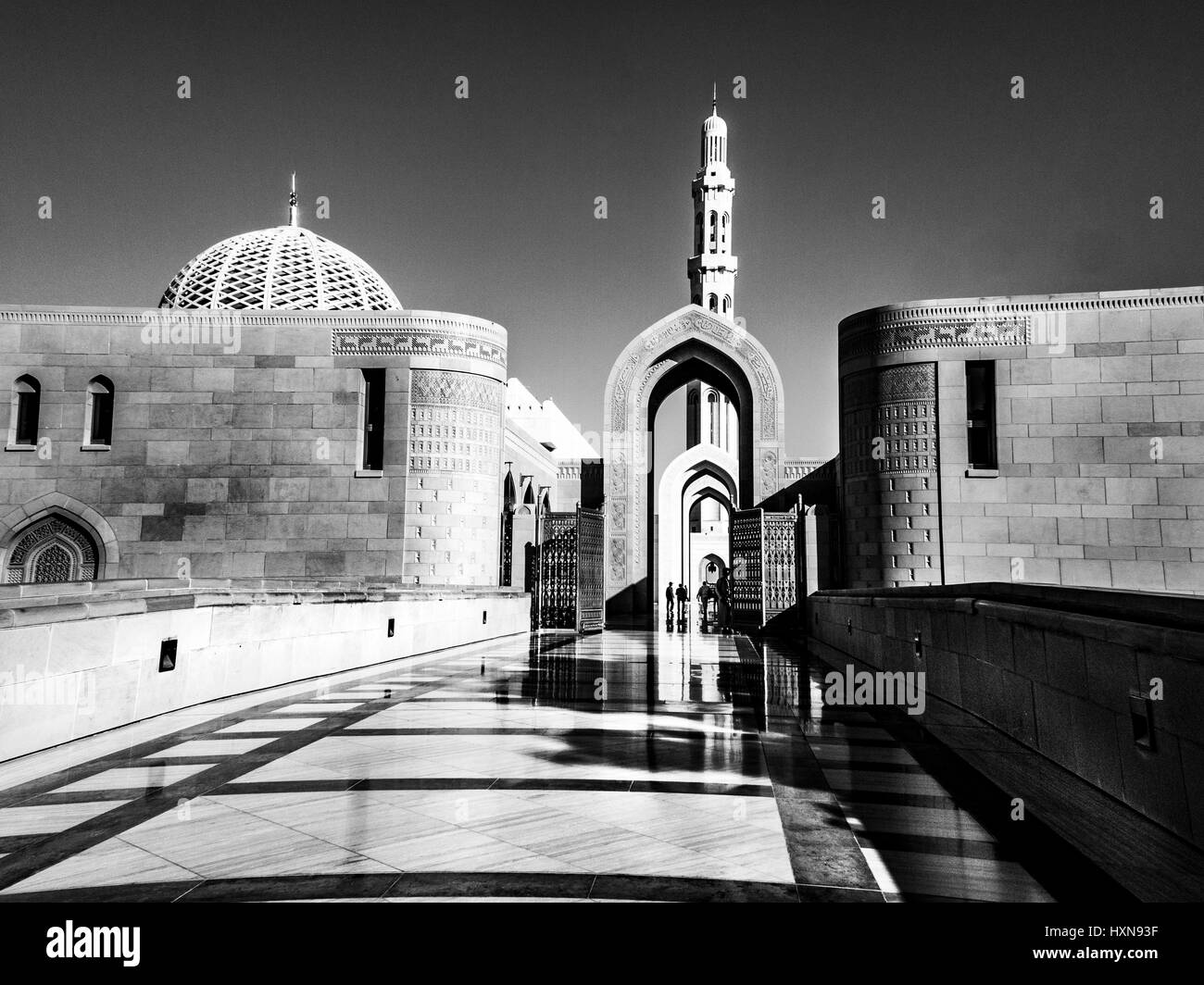Mosque Sultan Qaboos, Muscat, Oman Stock Photo - Alamy