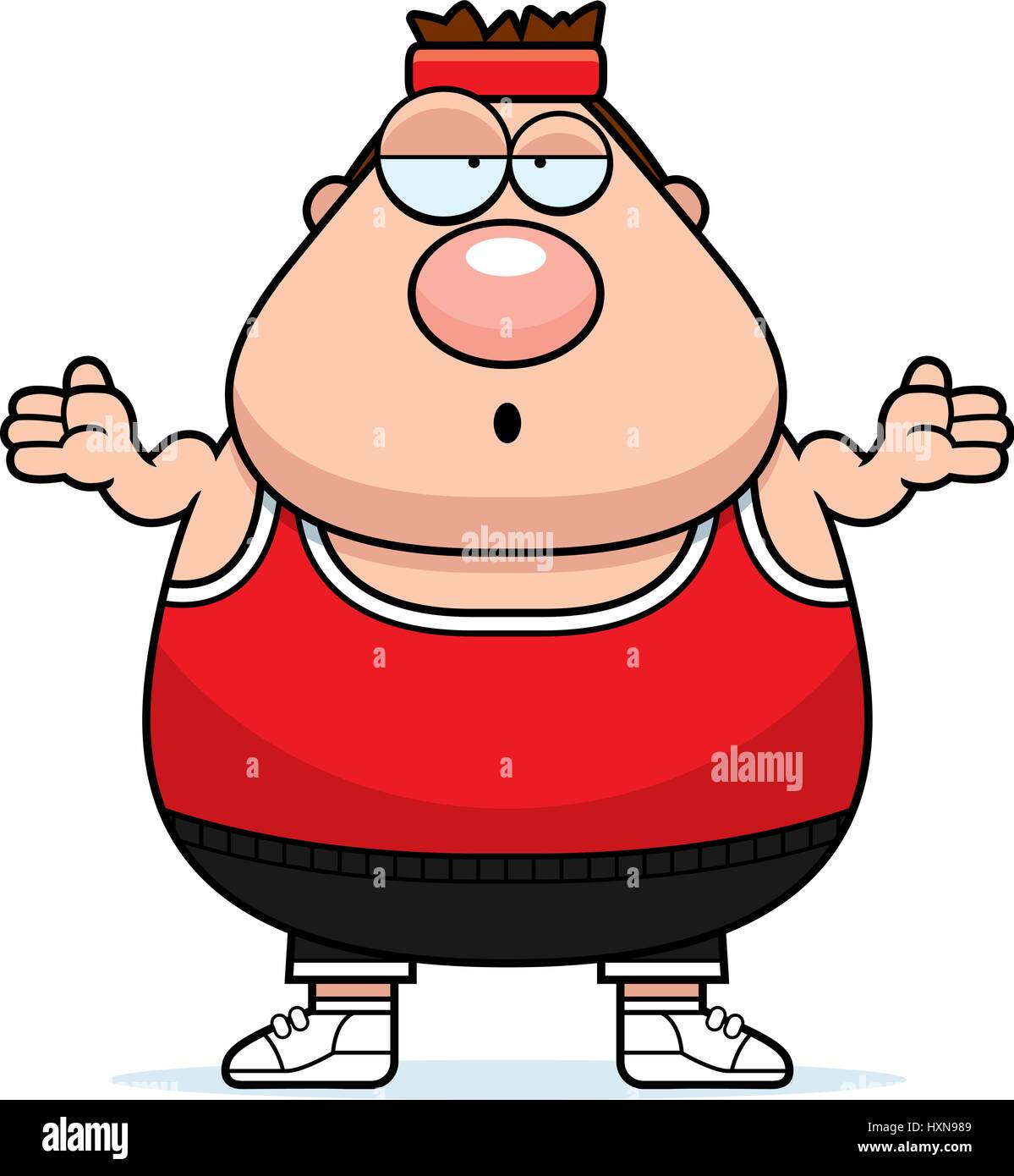 The stupid man Stock Vector Images - Alamy