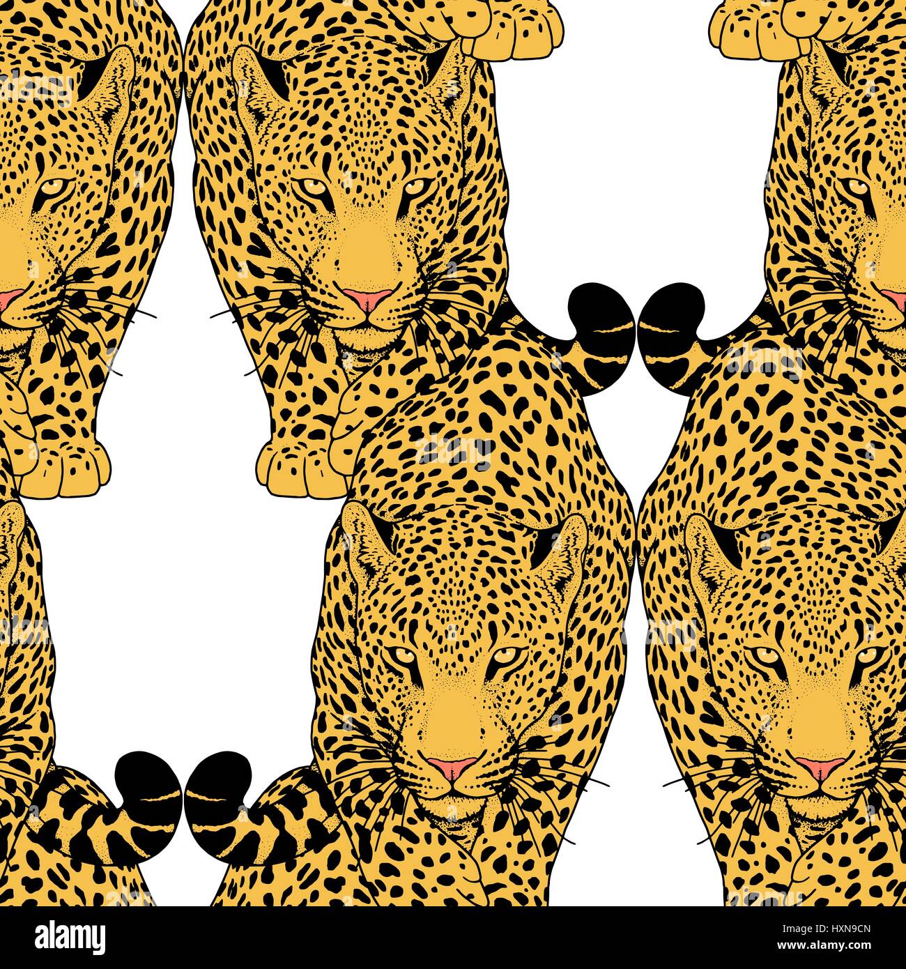 illustration of leopard, graphic vector animal Stock Vector Image & Art ...