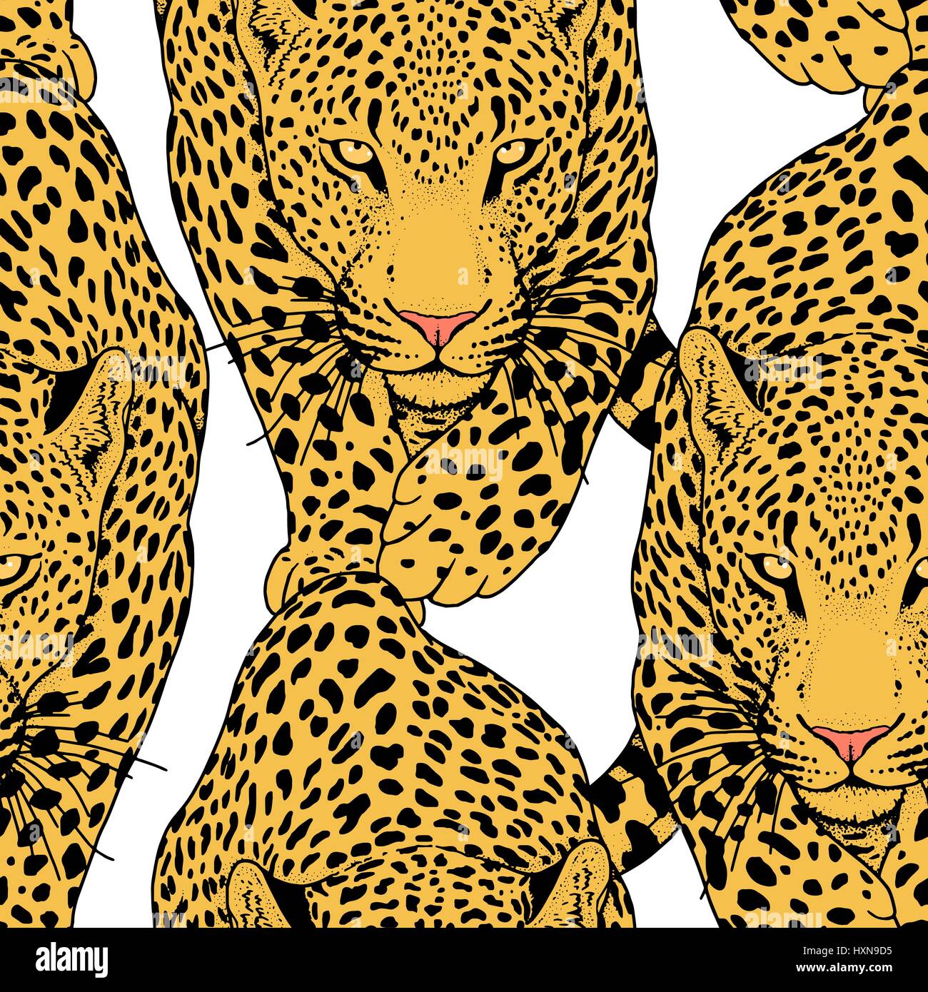 illustration of leopard, graphic vector animal Stock Vector Image & Art ...