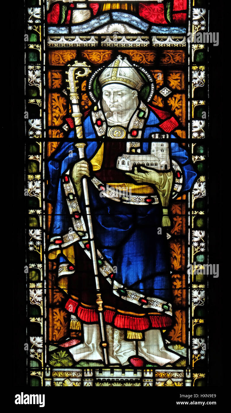 Saint Columbanus on the stained glass of All Saints' Anglican Church ...