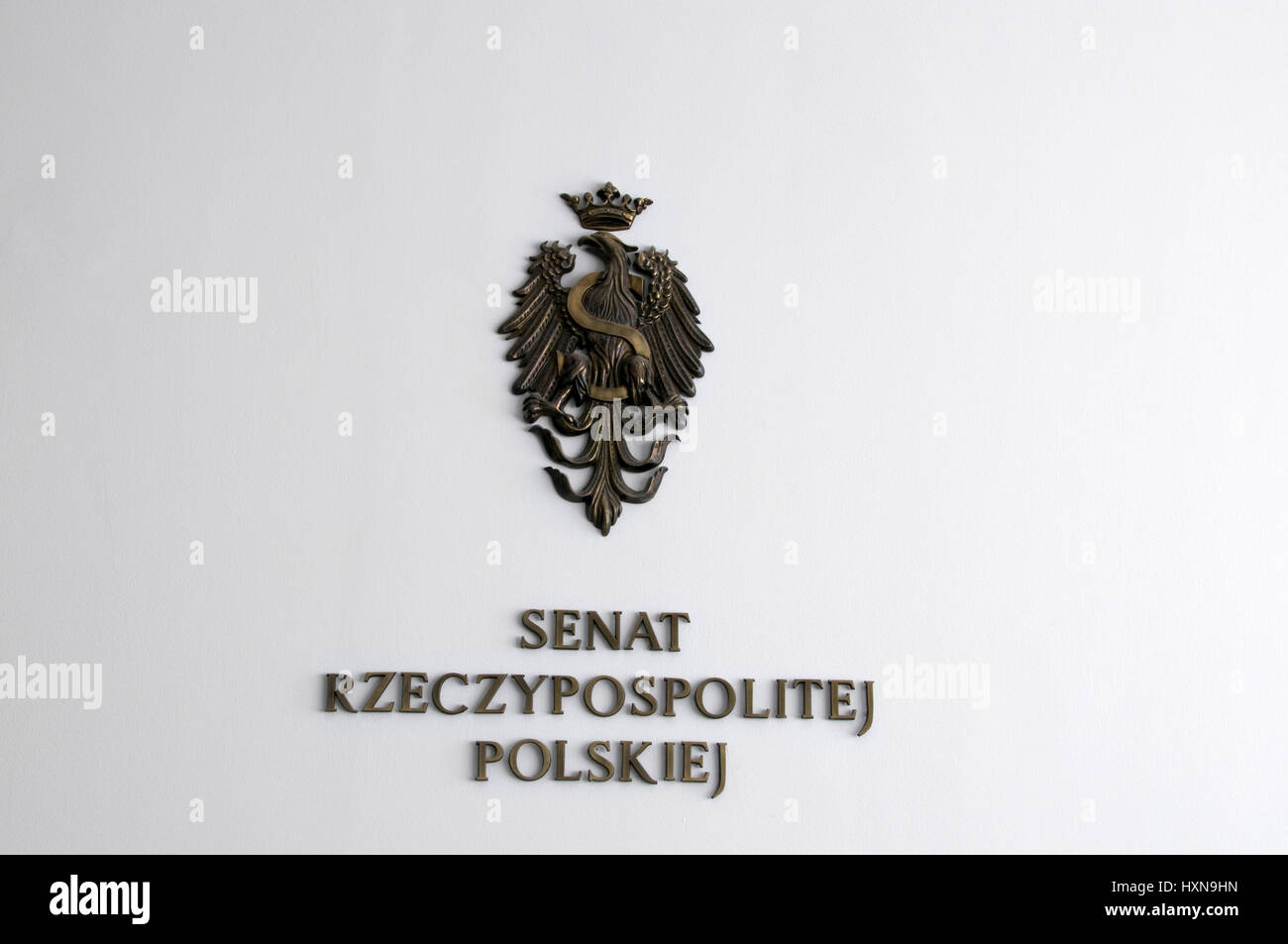 Polish senat wall crest hi-res stock photography and images - Alamy