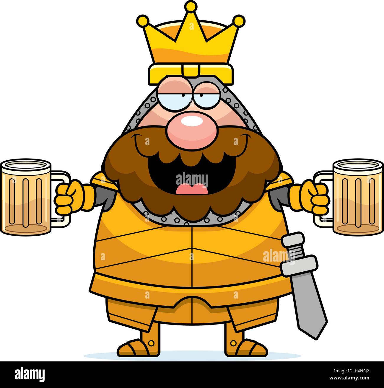 Beer king Stock Vector Images - Alamy