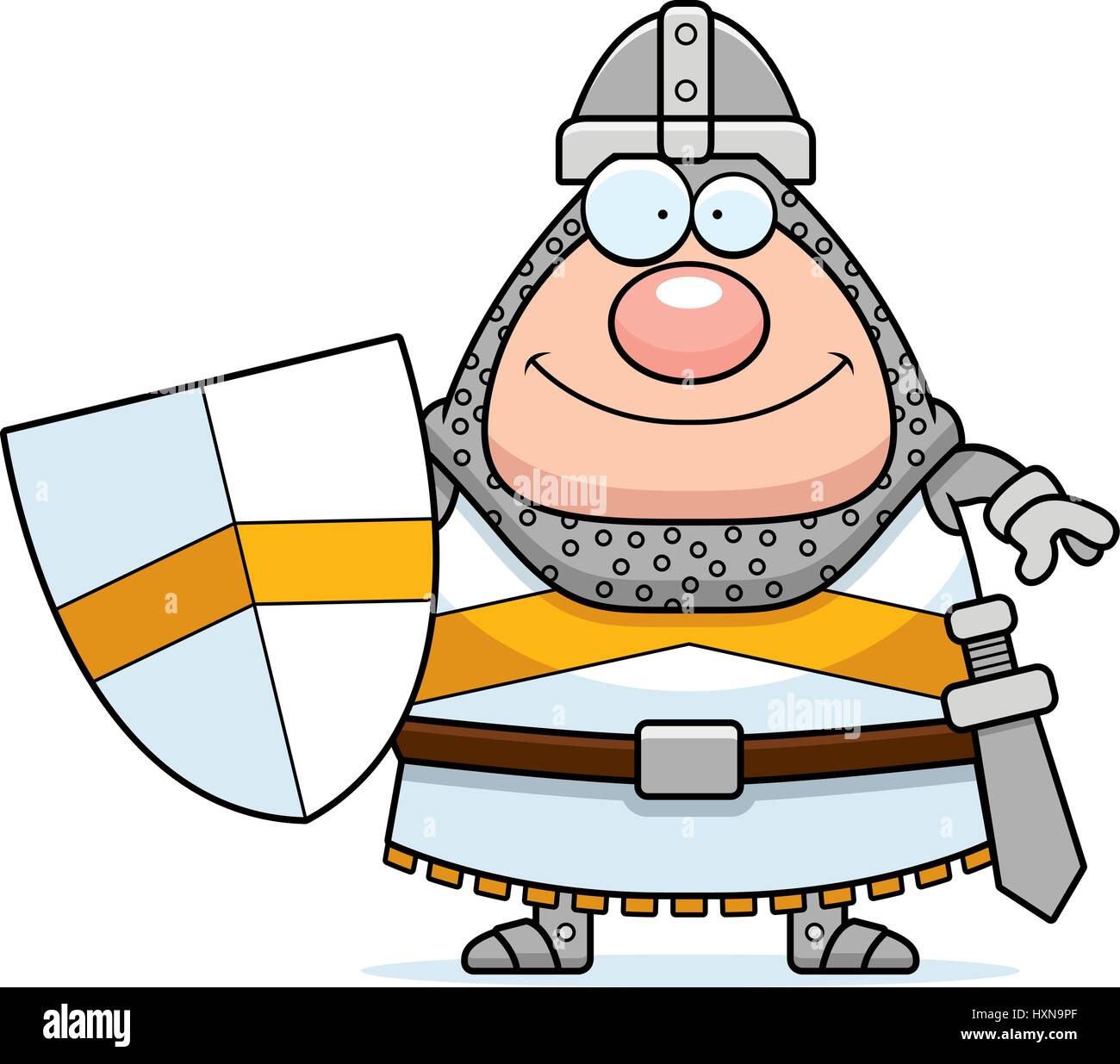 Cartoon illustration knight smiling hi-res stock photography and images ...