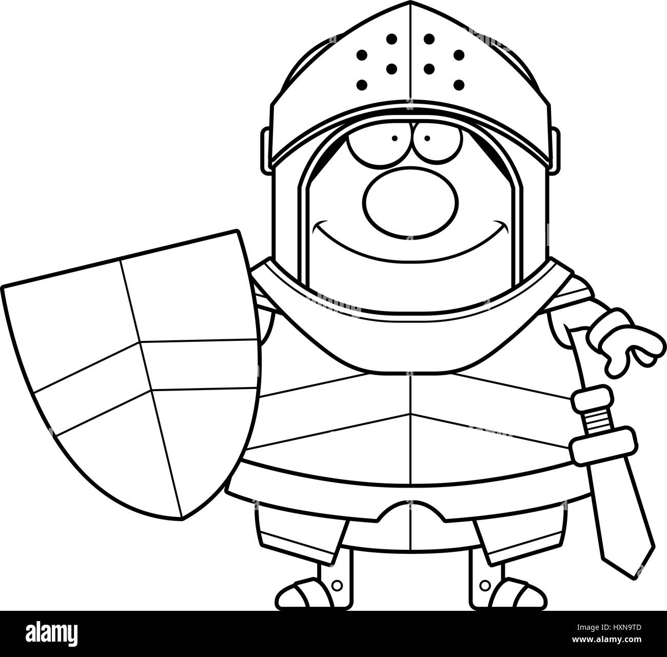 A cartoon illustration of a knight smiling Stock Vector Image & Art - Alamy