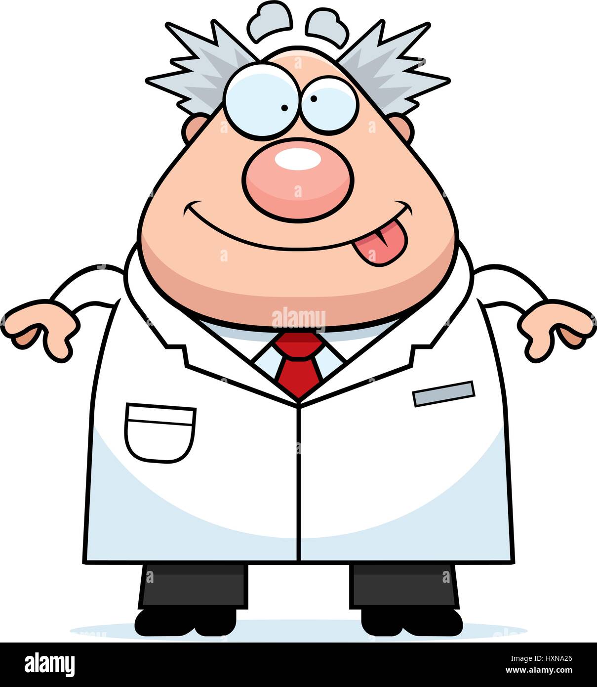 A cartoon illustration of a mad scientist smiling Stock Vector Image ...