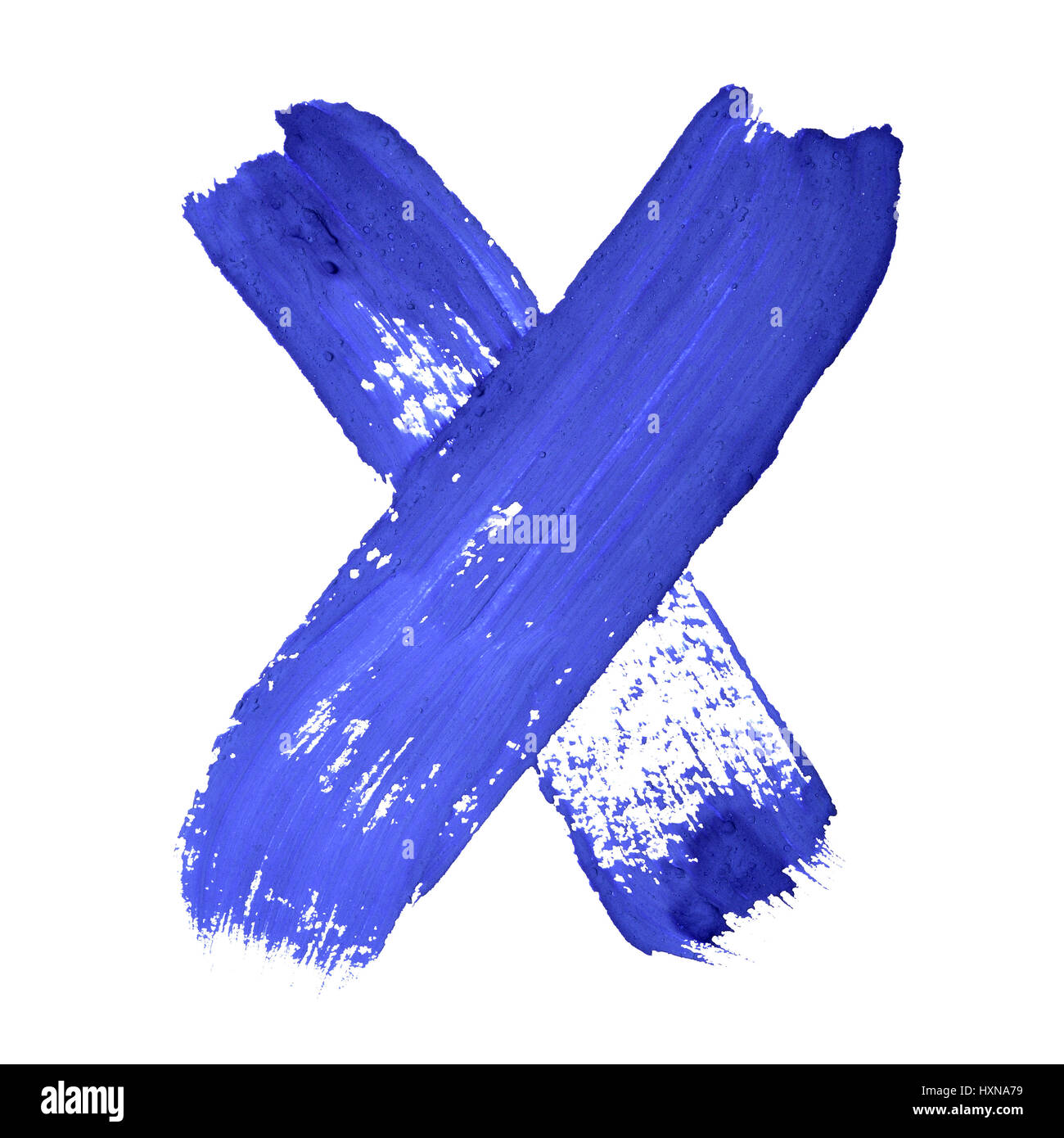X - Blue handwritten letters over white background Stock Photo - Alamy