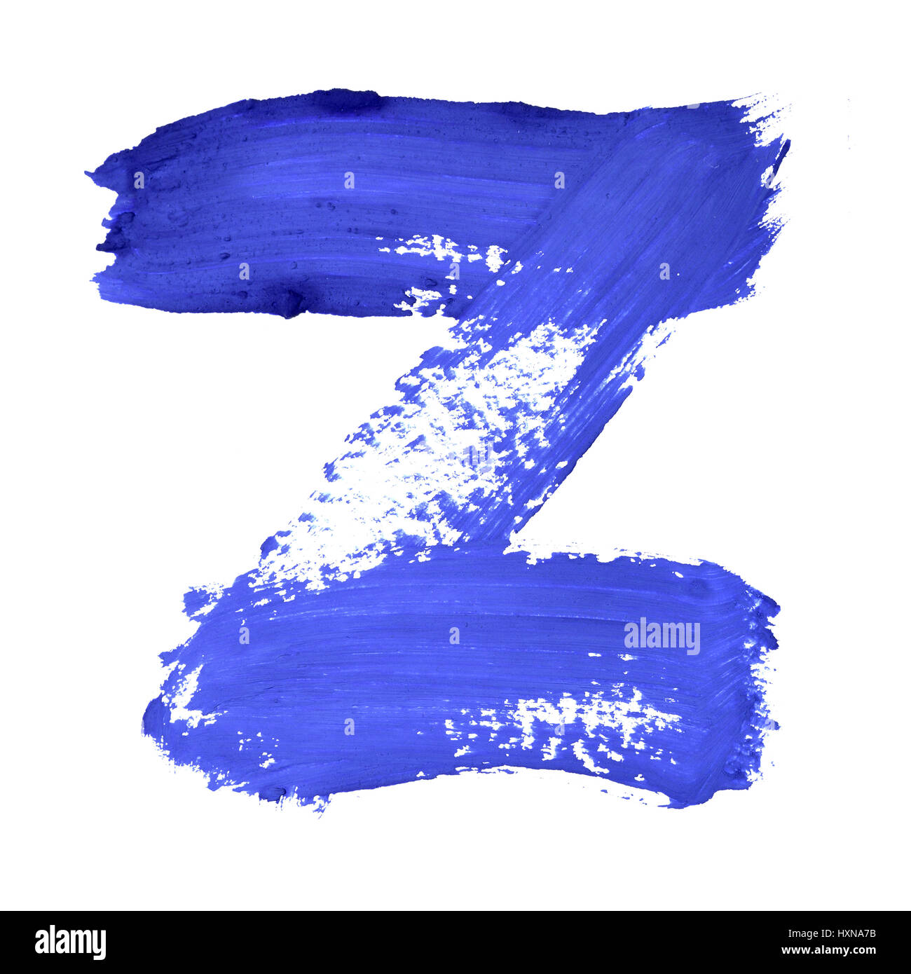 Z - Blue handwritten letters over white background Stock Photo - Alamy