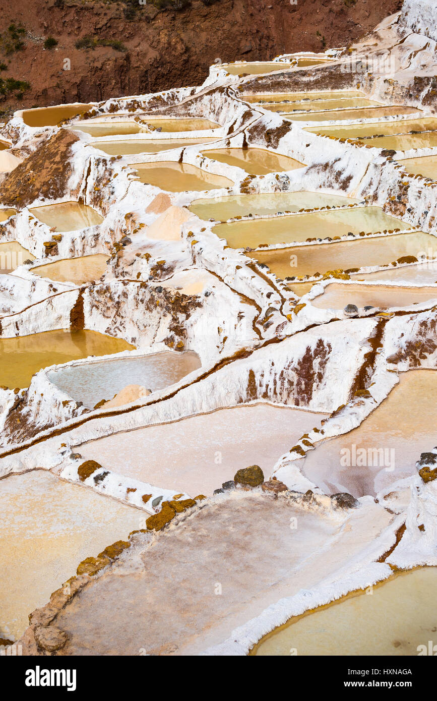 Terraced salt pans also known as "Salineras de Maras", among the most ...