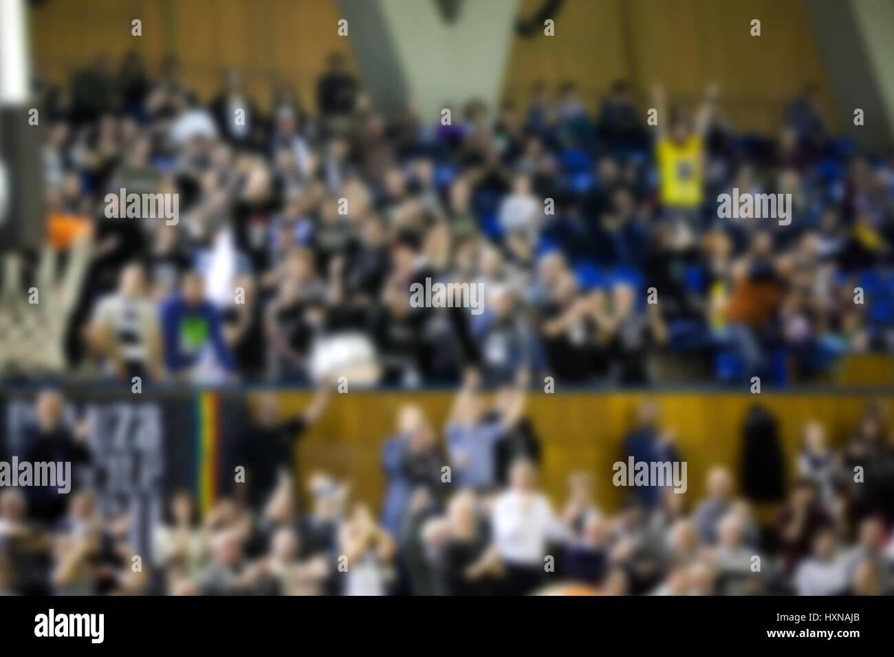 Blurred Background Crowd People Stadium High Resolution Stock ...