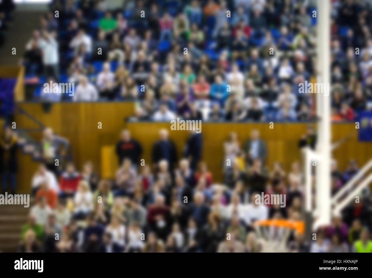 Blurred Background Crowd People Stadium High Resolution Stock ...