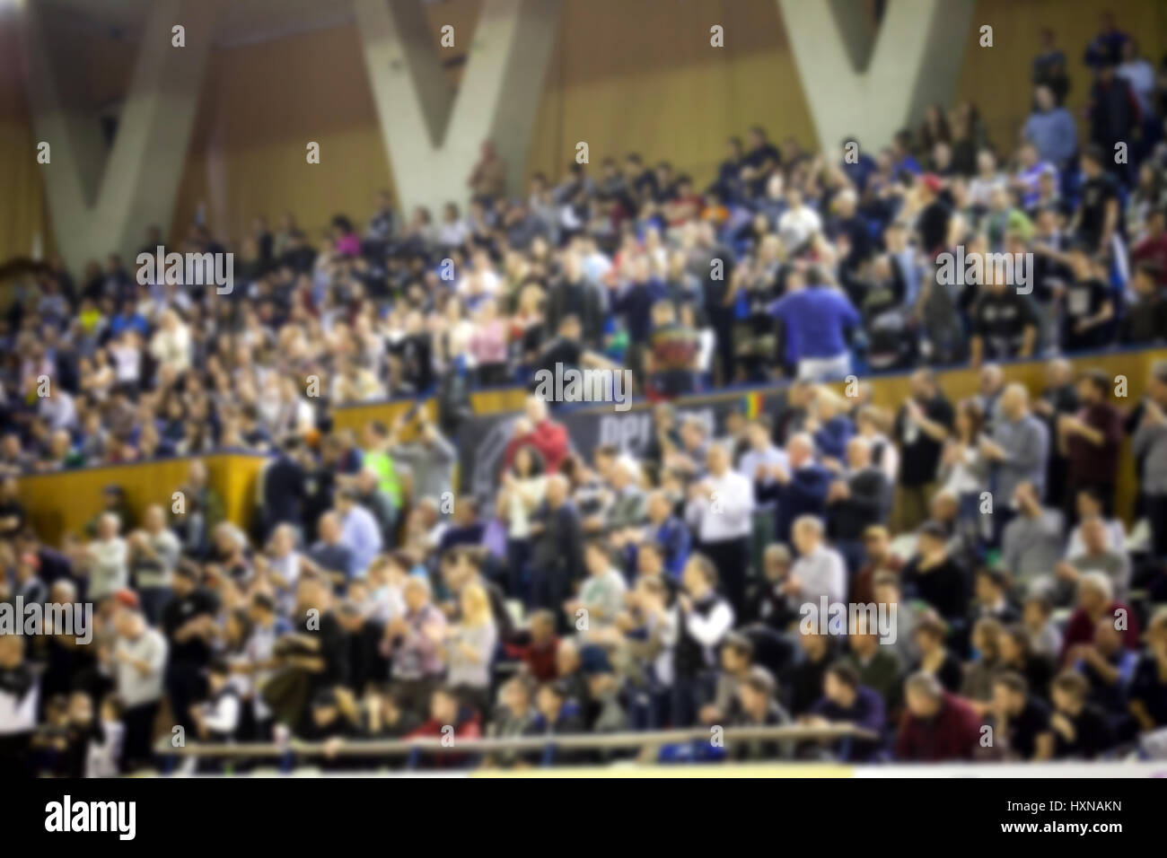 Blurred Background Crowd People Stadium High Resolution Stock ...