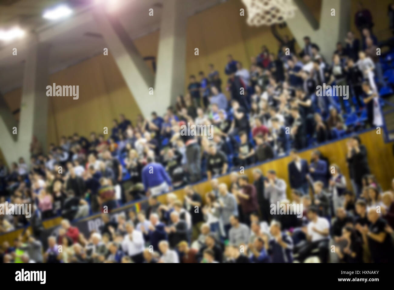 Blurred Background Crowd People Stadium High Resolution Stock ...