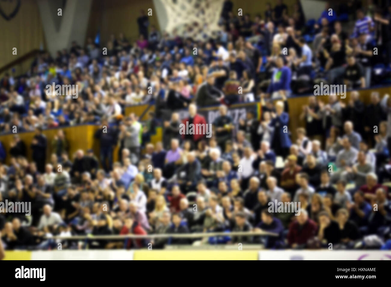Blurred Background Crowd People Stadium High Resolution Stock ...