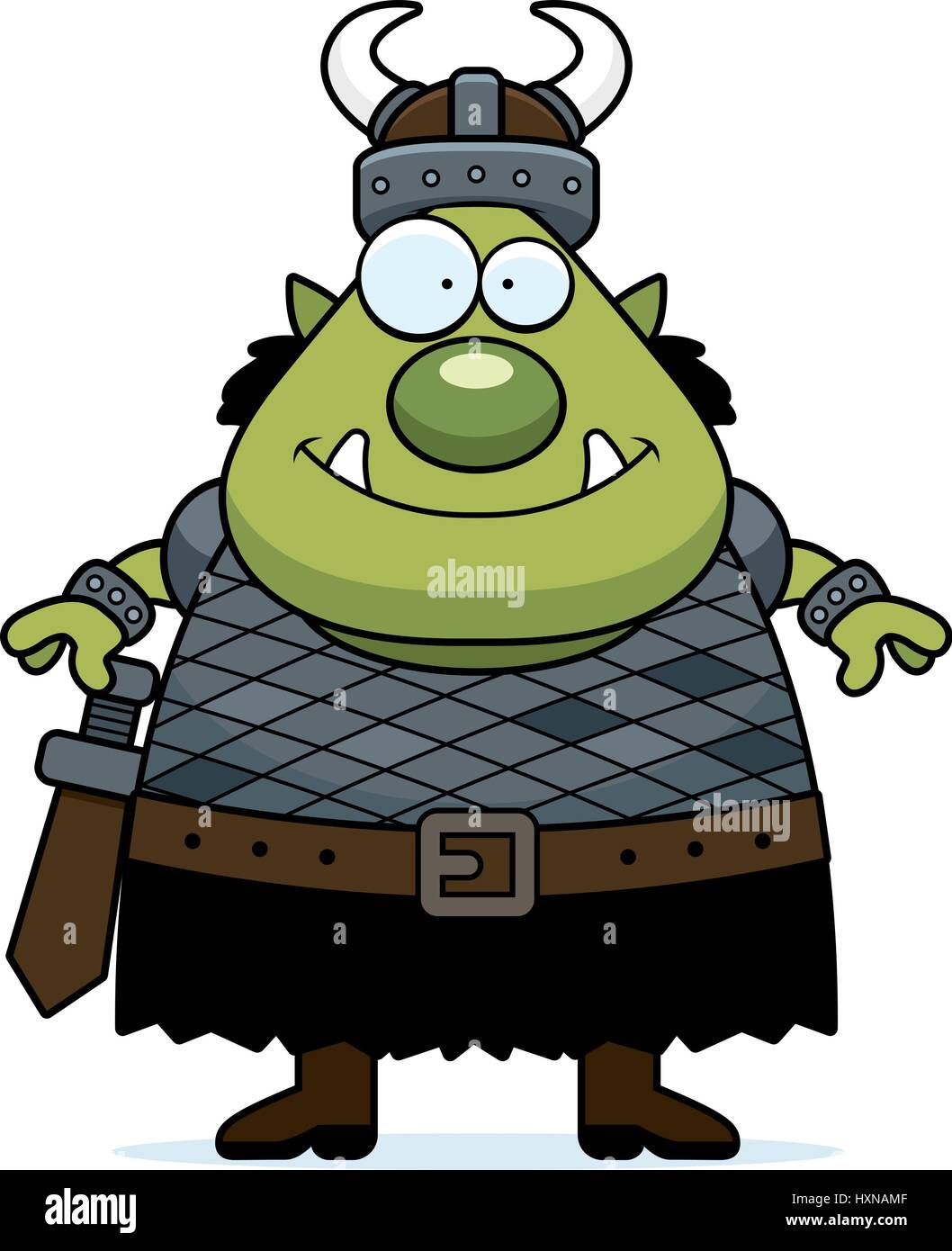 A cartoon illustration of an orc smiling Stock Vector Image & Art - Alamy