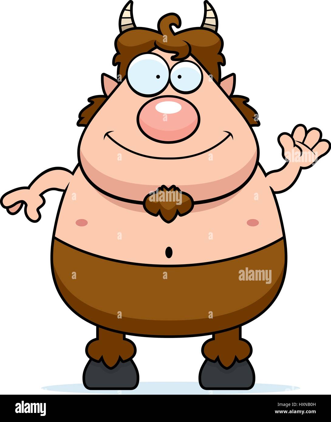 A cartoon illustration of a satyr waving Stock Vector Image & Art - Alamy