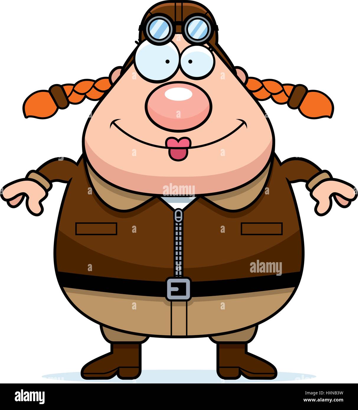 Cartoon aviator woman hi-res stock photography and images - Alamy